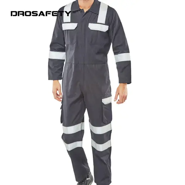 Flame Retardant and Arc Proof Coverall With Reflective Trim